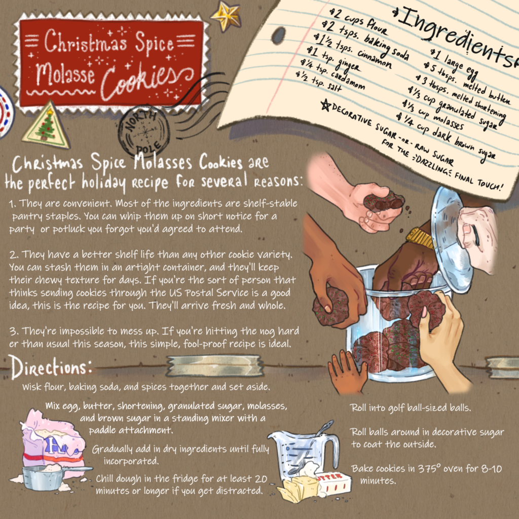 Holiday Recipe: Christmas Spice Molasses Cookies – South Side Weekly